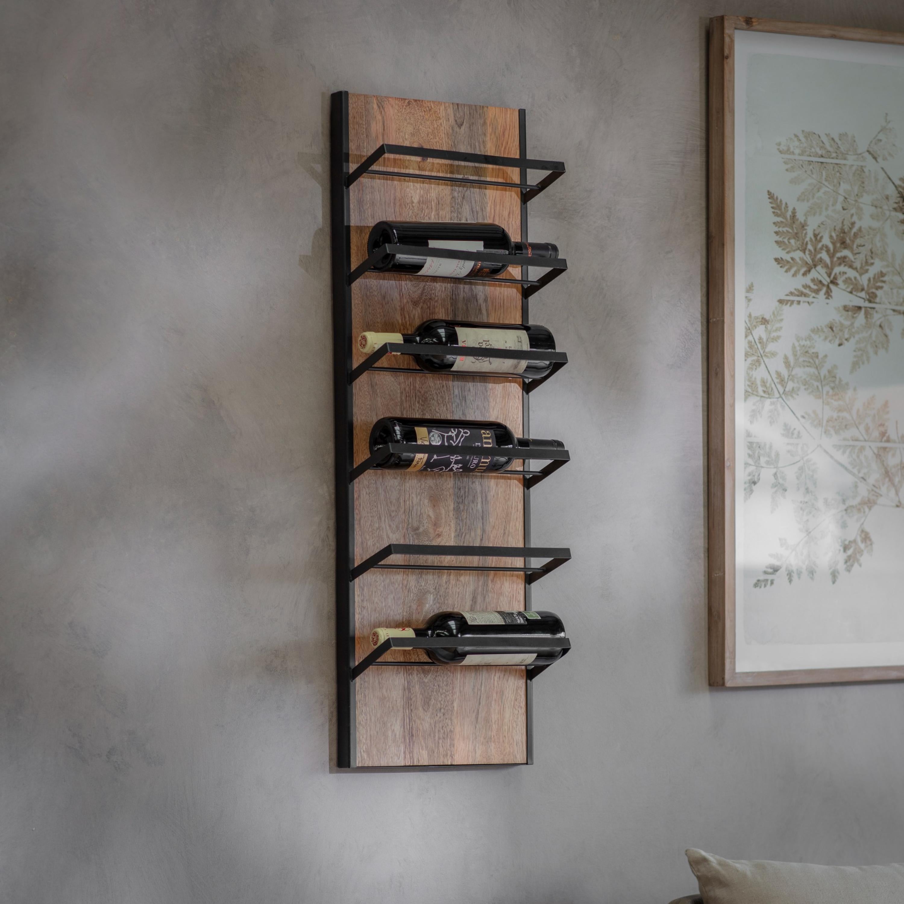 Culmer 6-Bottle Angular Wall Wine Rack – One.World